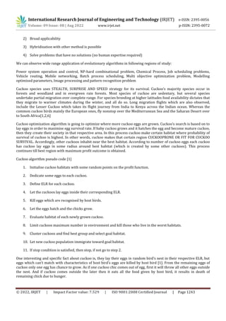 The Cuckoo Search Algorithm: A review. | PDF