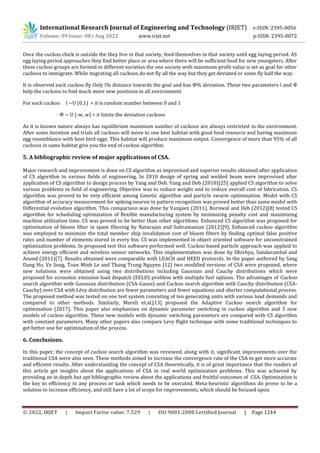 The Cuckoo Search Algorithm: A review. | PDF