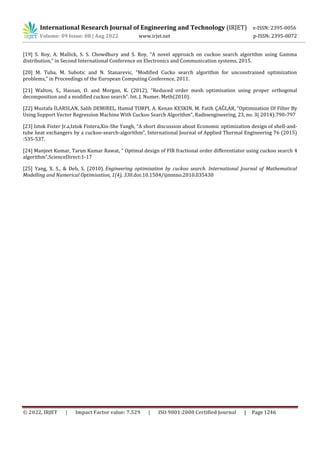 The Cuckoo Search Algorithm: A review. | PDF