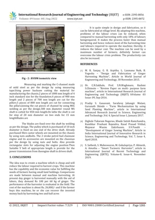 ROOT VEGETABLE HARVESTING MACHINE | PDF
