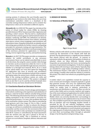 Robotic Virtual Telepresence with Raspberry pi | PDF