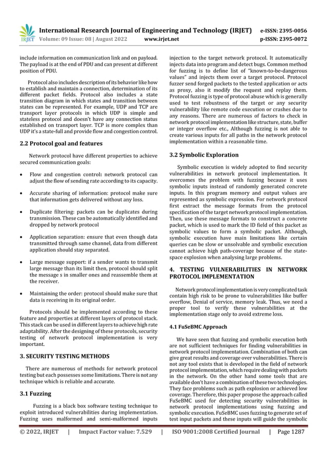 Security Testing Of Network Protocol Implementation Pdf Computer
