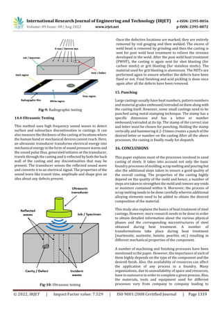 Foundry Processes in Sand-Molded Casting of Steel | PDF