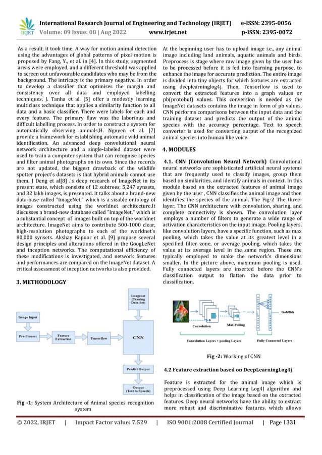ANIMAL SPECIES RECOGNITION SYSTEM USING DEEP LEARNING | PDF