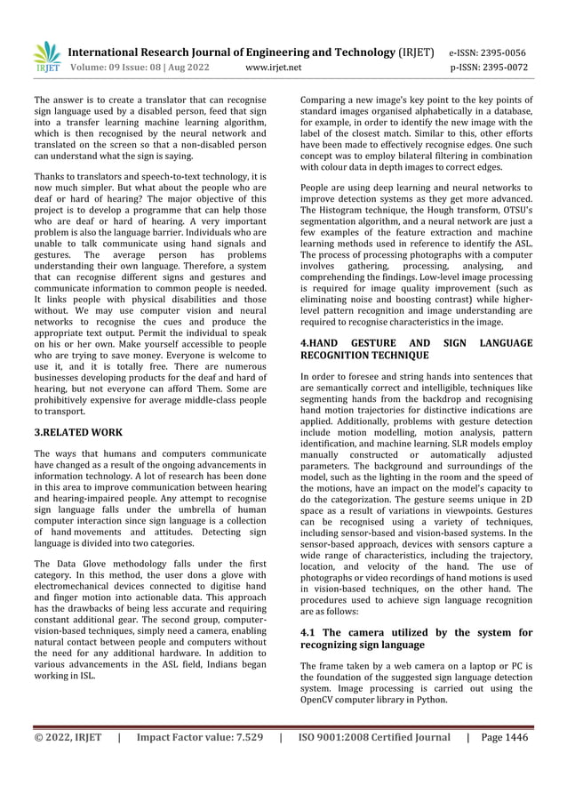 Real-Time Sign Language Detector | PDF