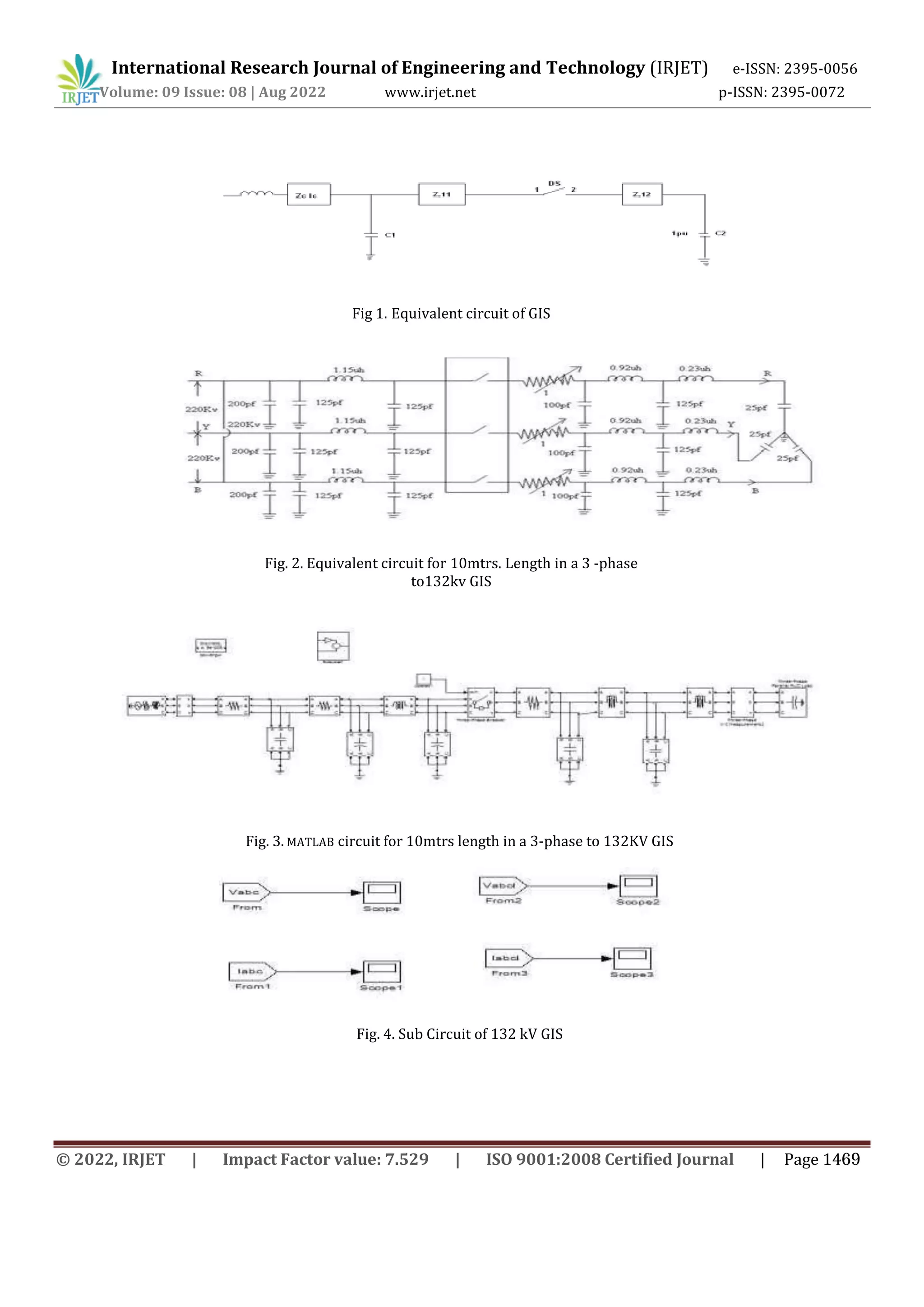 Modeling and Analysis of a 3-Phase 132kv GasInsulated Substation | PDF ...