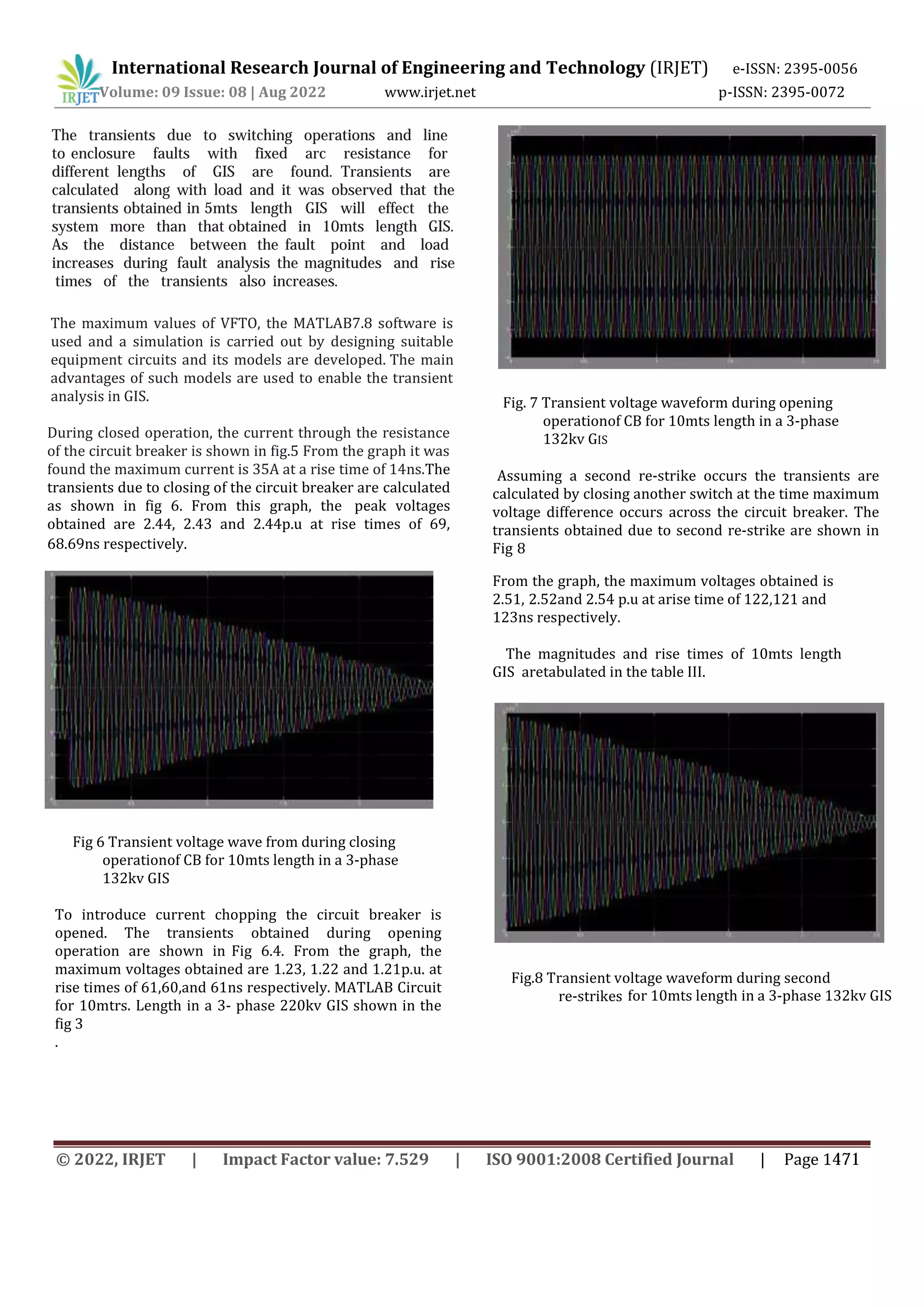 Modeling and Analysis of a 3-Phase 132kv GasInsulated Substation | PDF ...