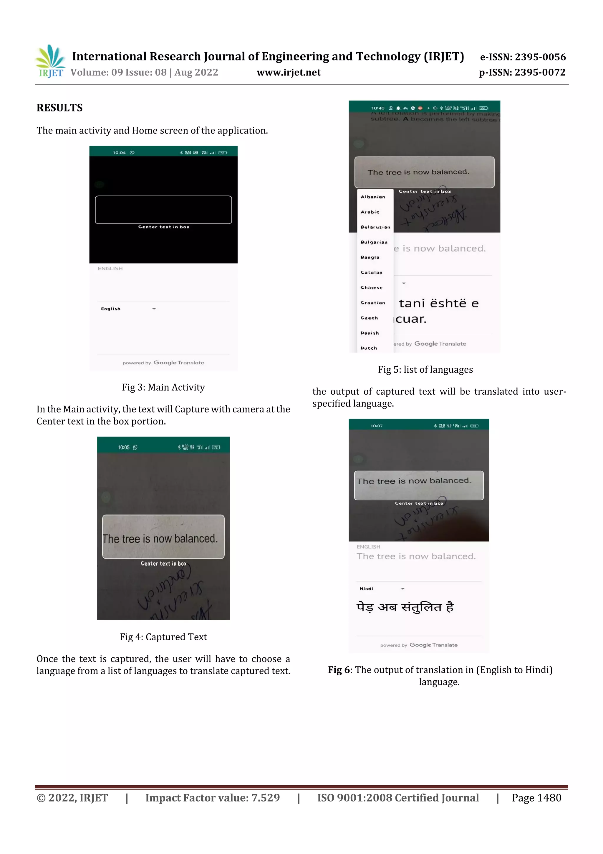 A SMART LANGUAGE TRANSLATION TECHNIQUE USING OCR | PDF