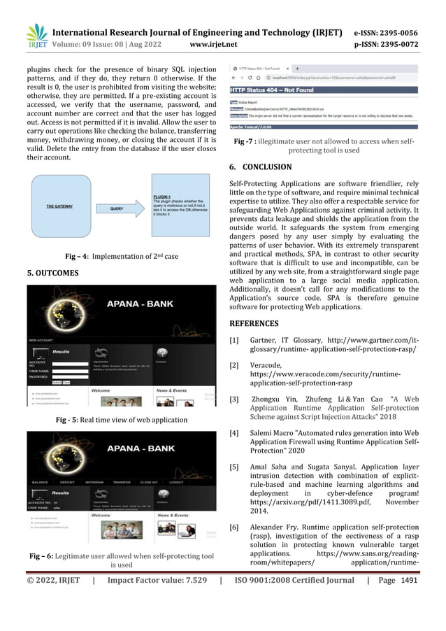 Self Protecting Technology For Web Applications Pdf