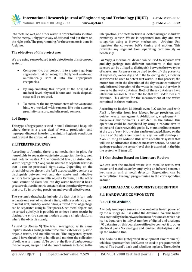 Automatic Medical Waste Segregation Machine | PDF | Infectious Diseases ...