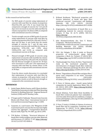Partial Replacement of Concrete with Sisal Fibre | PDF