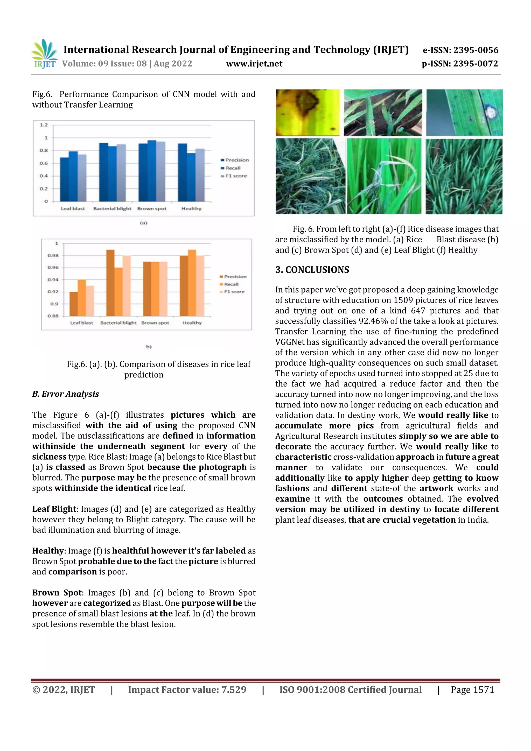 RICE LEAF DISEASES CLASSIFICATION USING CNN WITH TRANSFER LEARNING | PDF | Agriculture | Industries