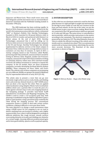 Autonomous Delivery Rocker-Bogie Robot Using Gmapping Based SLAM ...