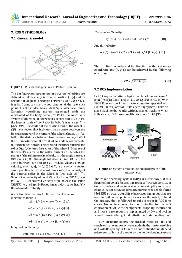 Autonomous Delivery Rocker-Bogie Robot Using Gmapping Based SLAM Algorithm | PDF