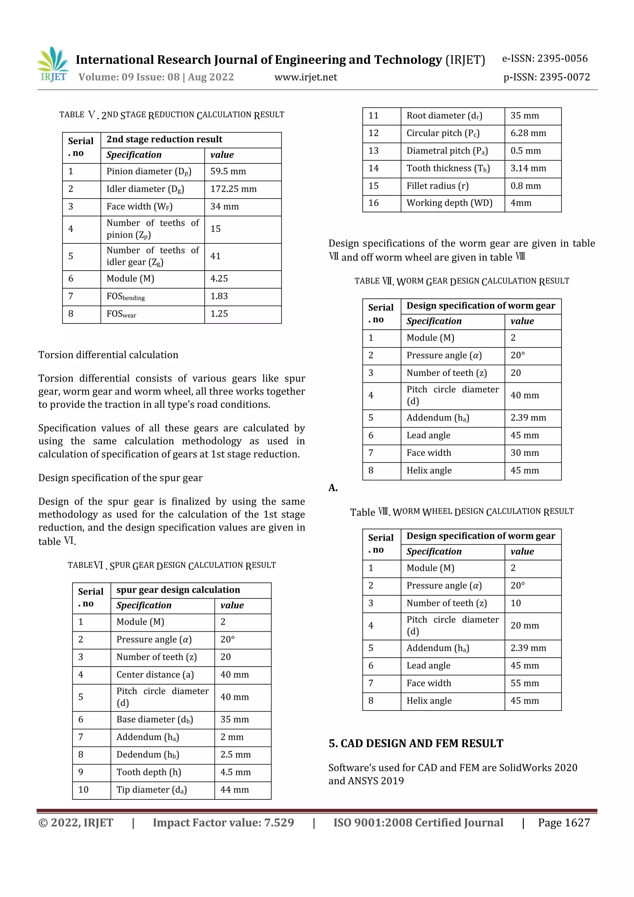 Design and analysis of 4WD 2-stage reduction gearbox for mBAJA buggy ...
