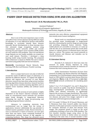 PADDY CROP DISEASE DETECTION USING SVM AND CNN ALGORITHM | PDF | Gardening | Home & Garden