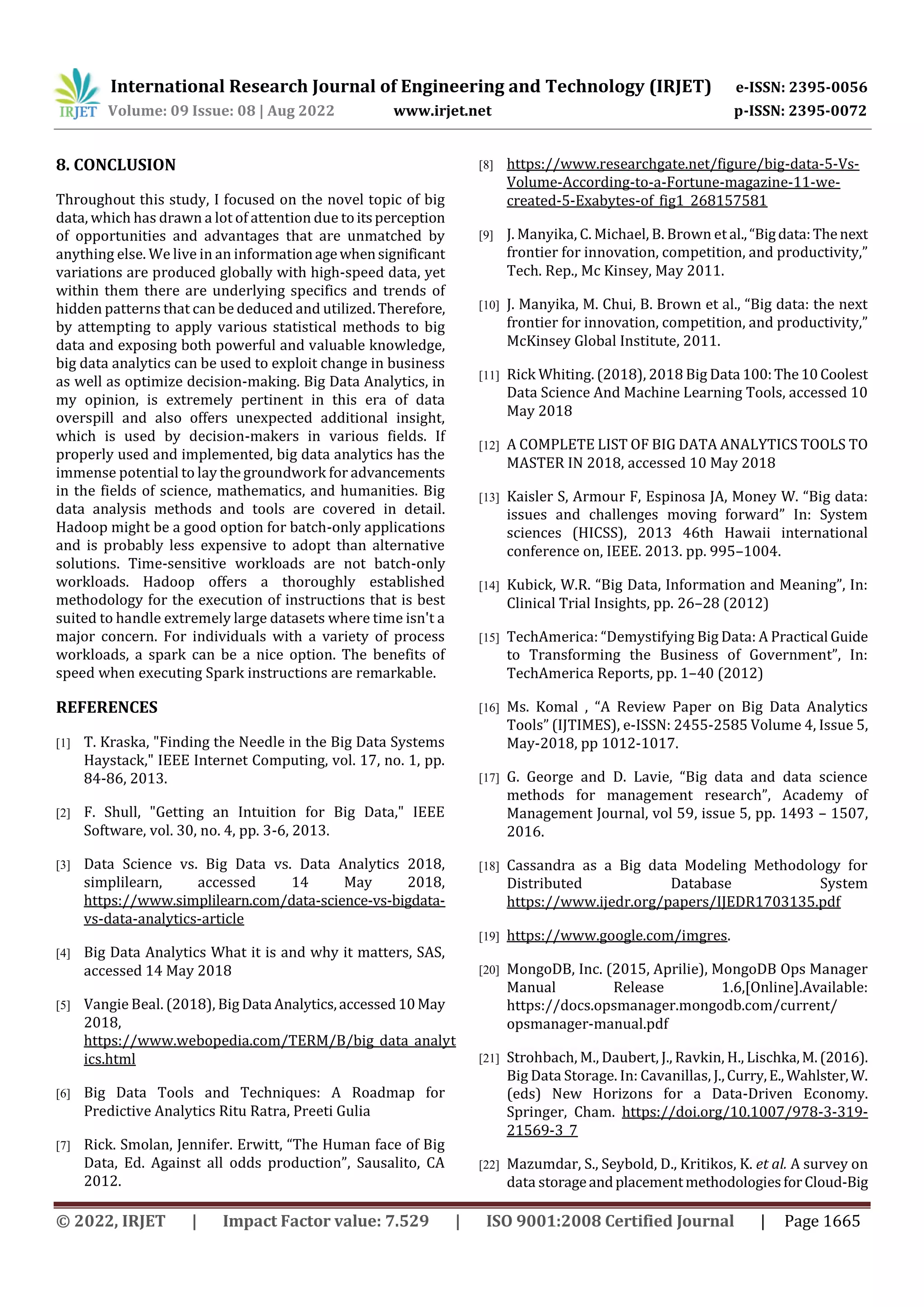 Analysis of Big Data | PDF