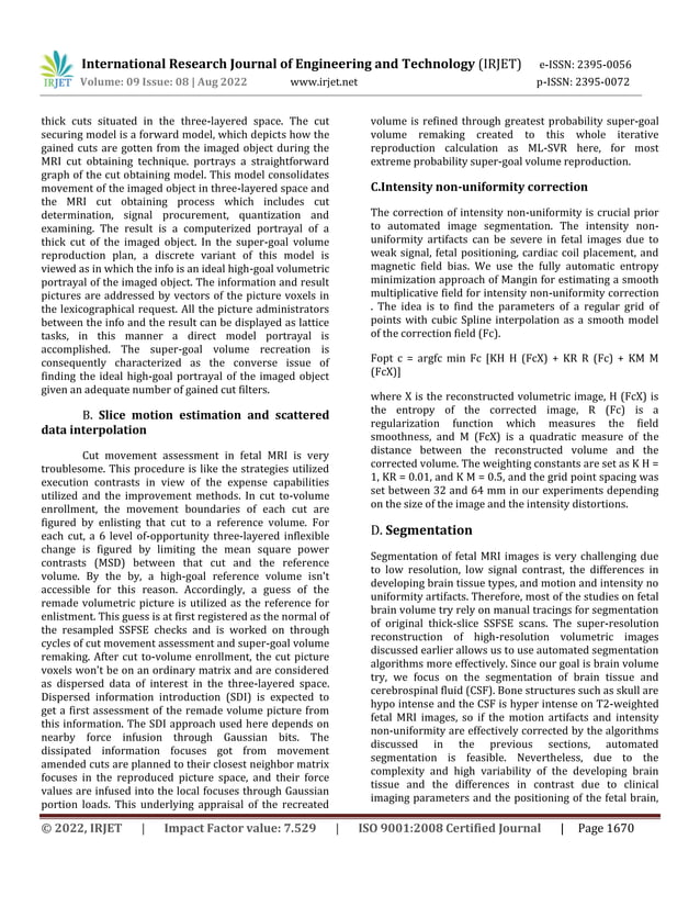 Detection of abnormalities in Fetus using Medical Image Processing | PDF
