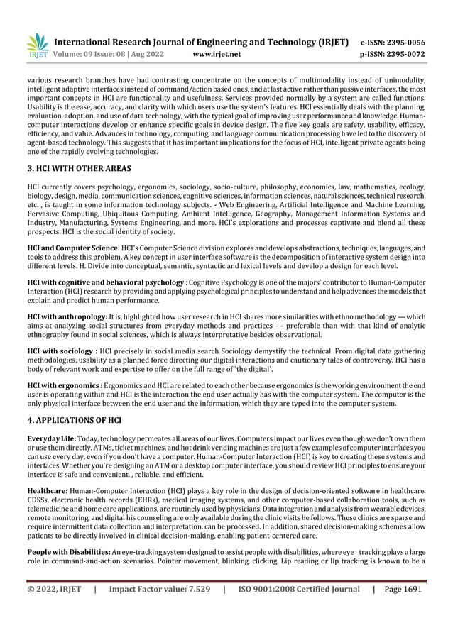 Human Computer Interaction: Trends and Challenges | PDF