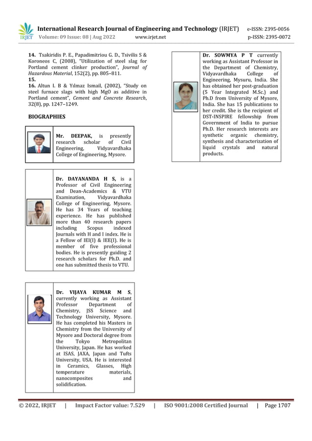 By-Products of Steel Industry as a Complementary Material in Construction | PDF