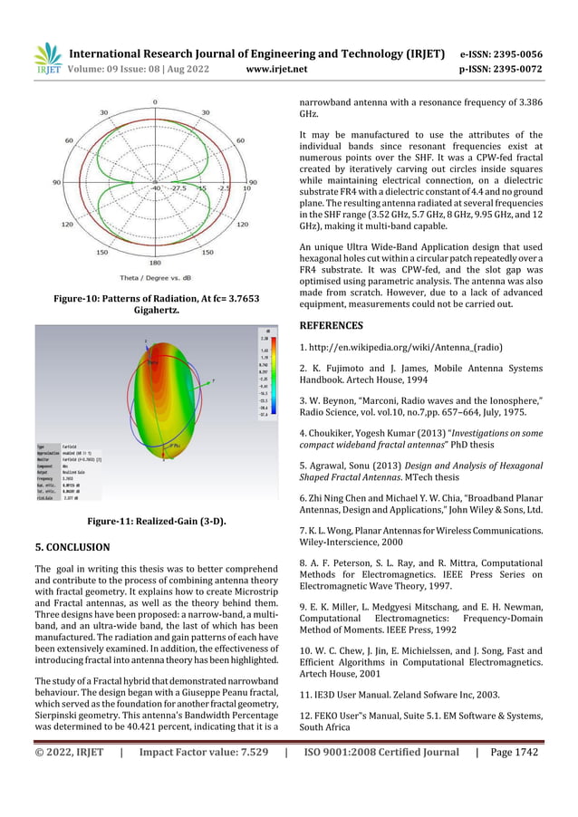 Design and Analysis of Fractal Antenna | PDF