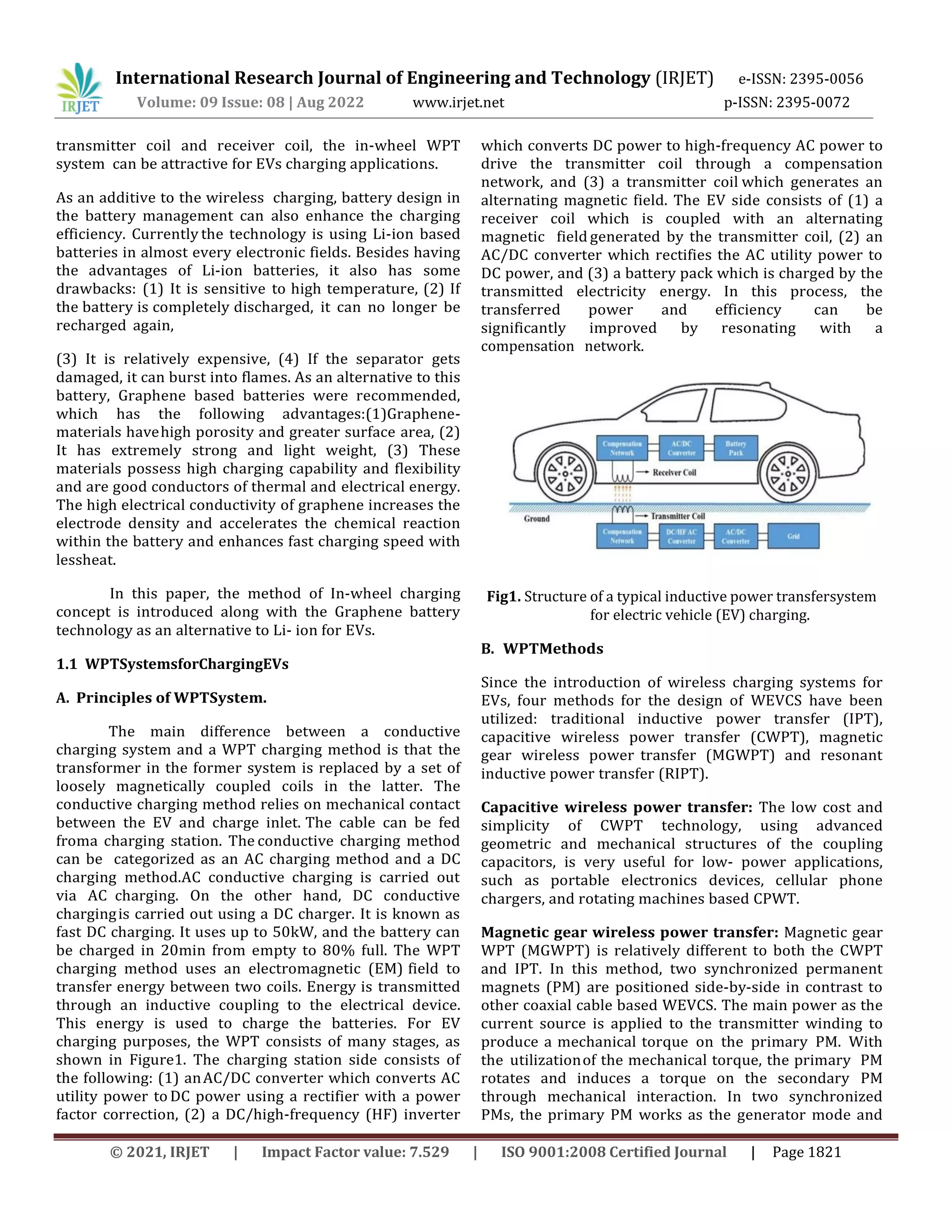 A review on fast wireless charging methods for Electric Vehicles. | PDF