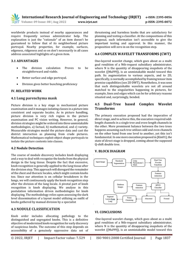 ANALYSIS OF LUNG NODULE DETECTION AND STAGE CLASSIFICATION USING FASTER RCNN TECHNIQUE | PDF
