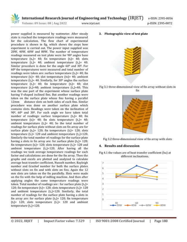 EXPERIMENTAL INVESTIGATION OF HEAT TRANSFER BY NATURAL CONVECTION ON ALLUMINIUM CASTED V-SHAPED ...