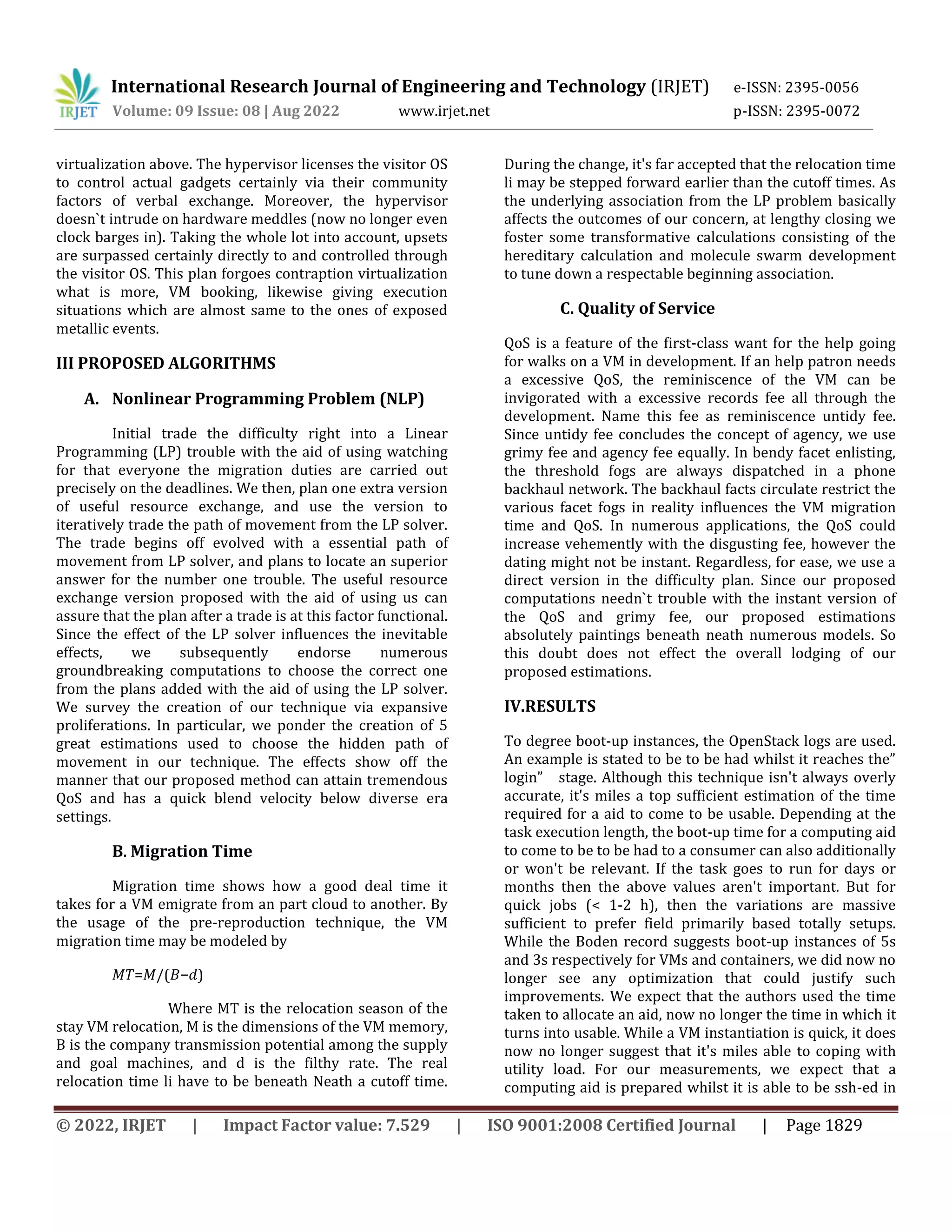 Baremetal Virtual machine migration on clouds | PDF
