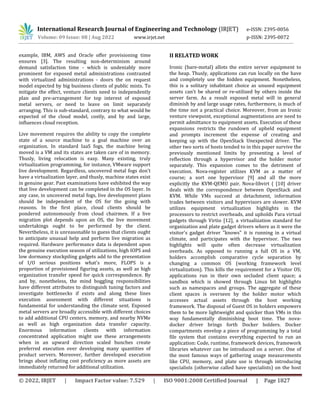 Baremetal Virtual machine migration on clouds | PDF