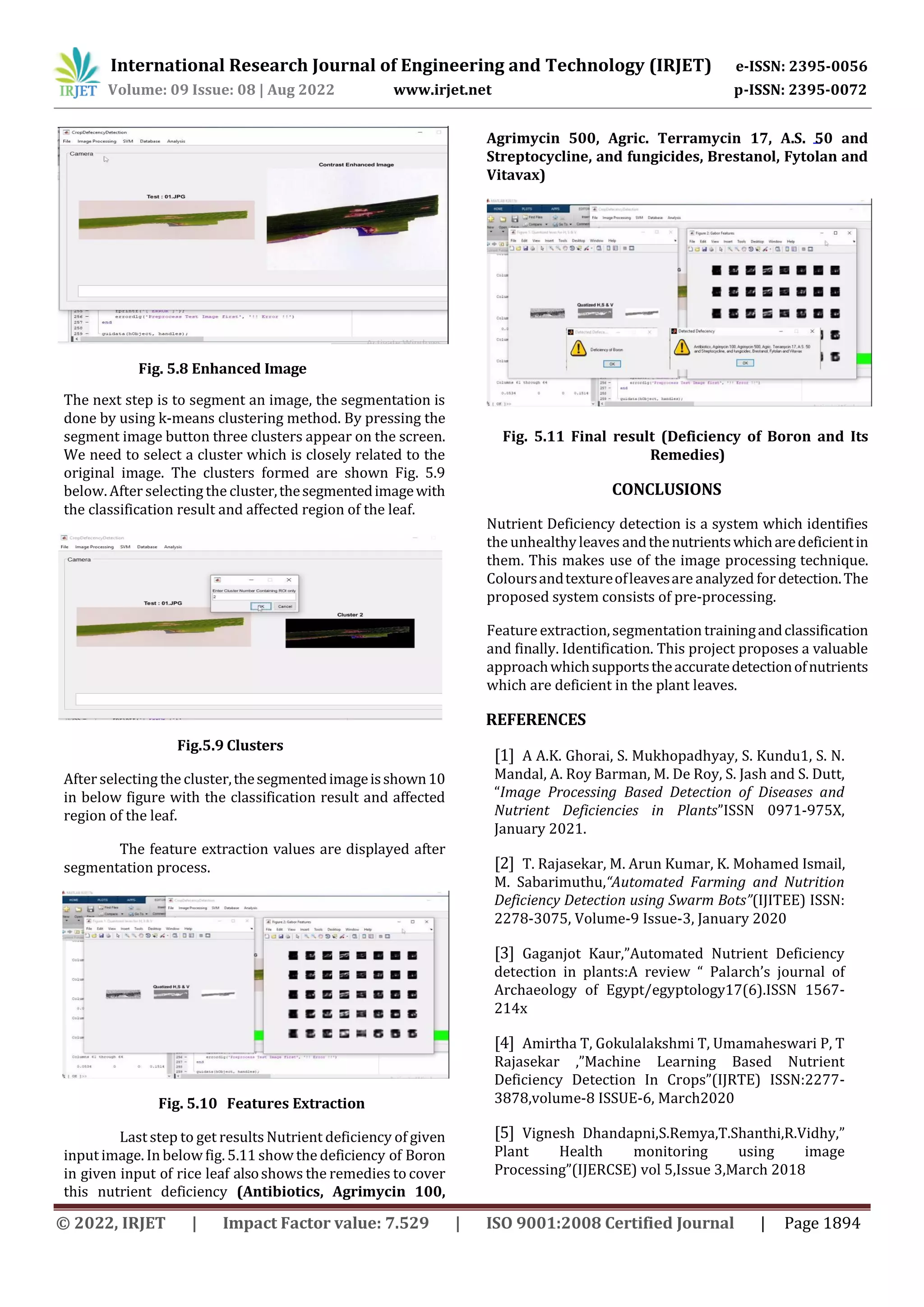 DETECTION OF NUTRIENT DEFICIENCIES IN CROPS USING SUPPORT VECTOR ...