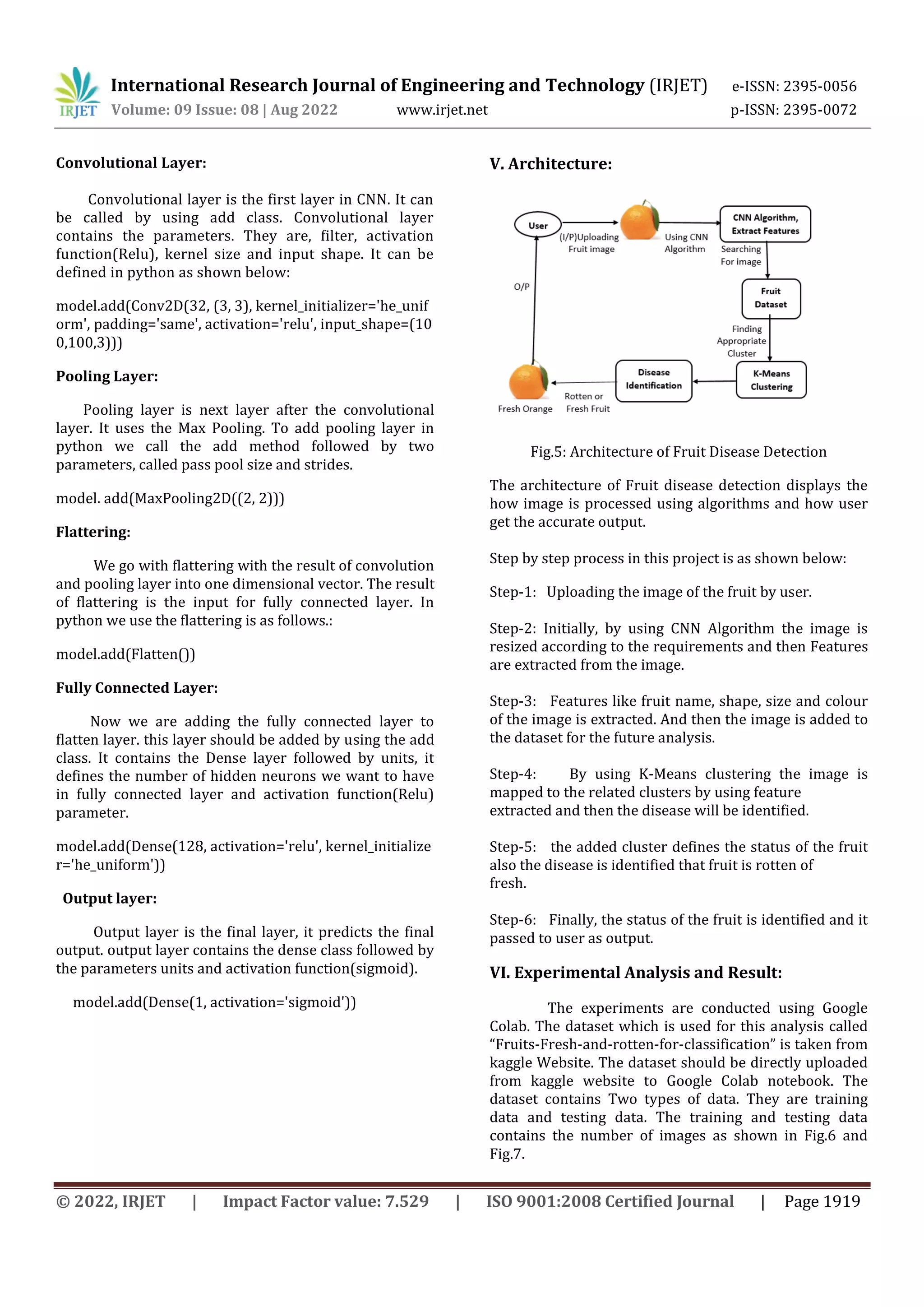 Fruit Disease Detection And Classification Using Artificial