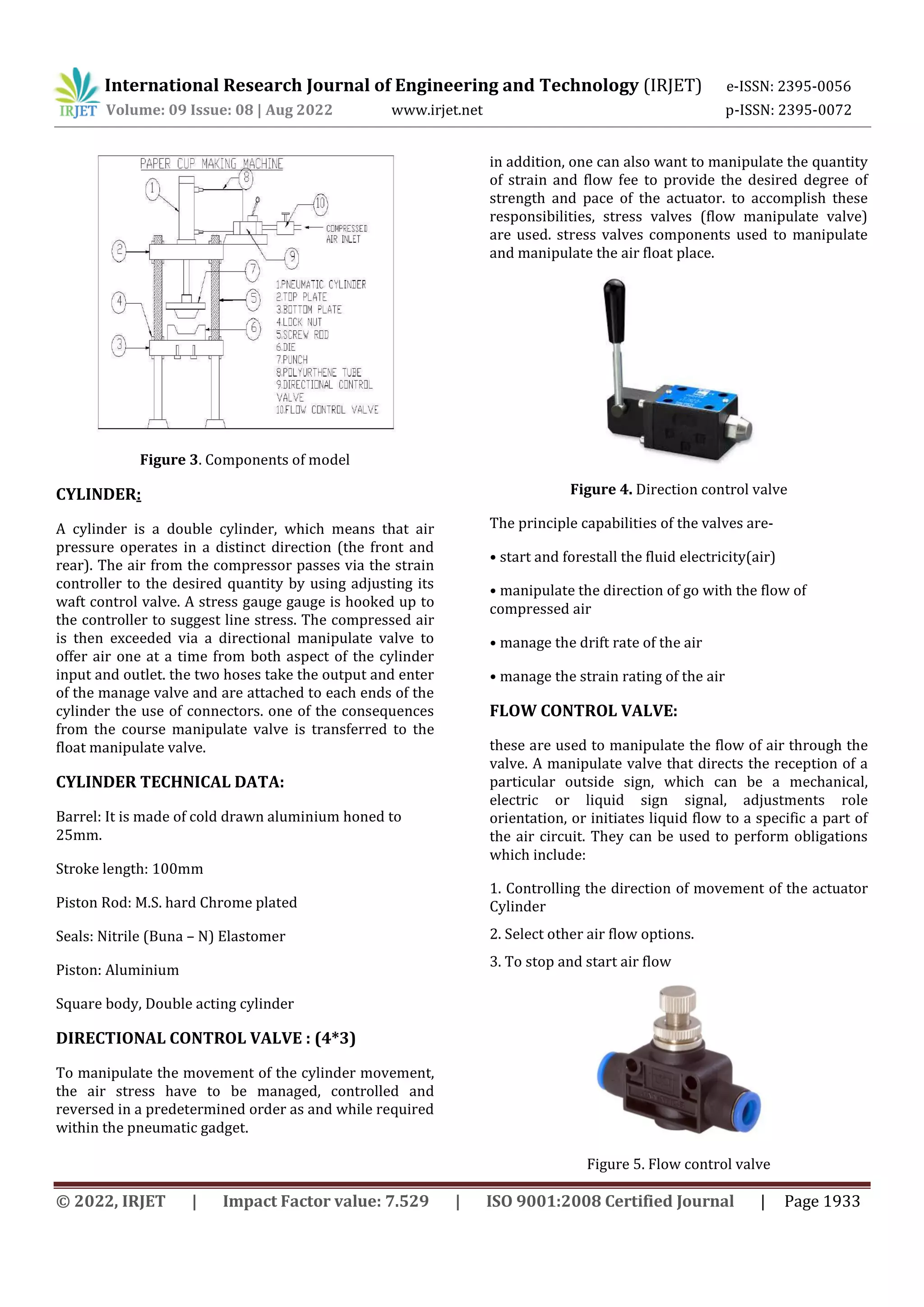 Design And Fabrication of Pneumatic Paper Cup Making Machine | PDF
