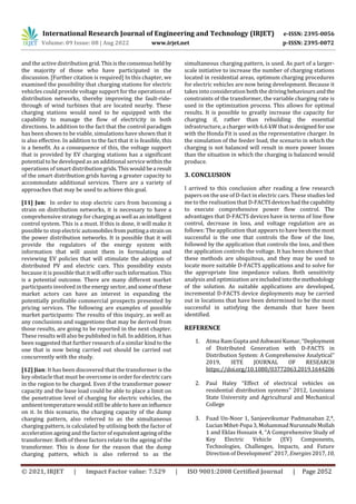 A Survey on Impact Assessment of D-FACTS Controllers with Electric Vehicles in Distribution ...