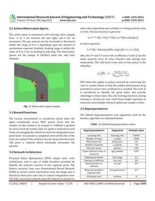 Comparative Analysis of Tuning Hyperparameters in Policy-Based DRL Algorithm for Self-Driving ...