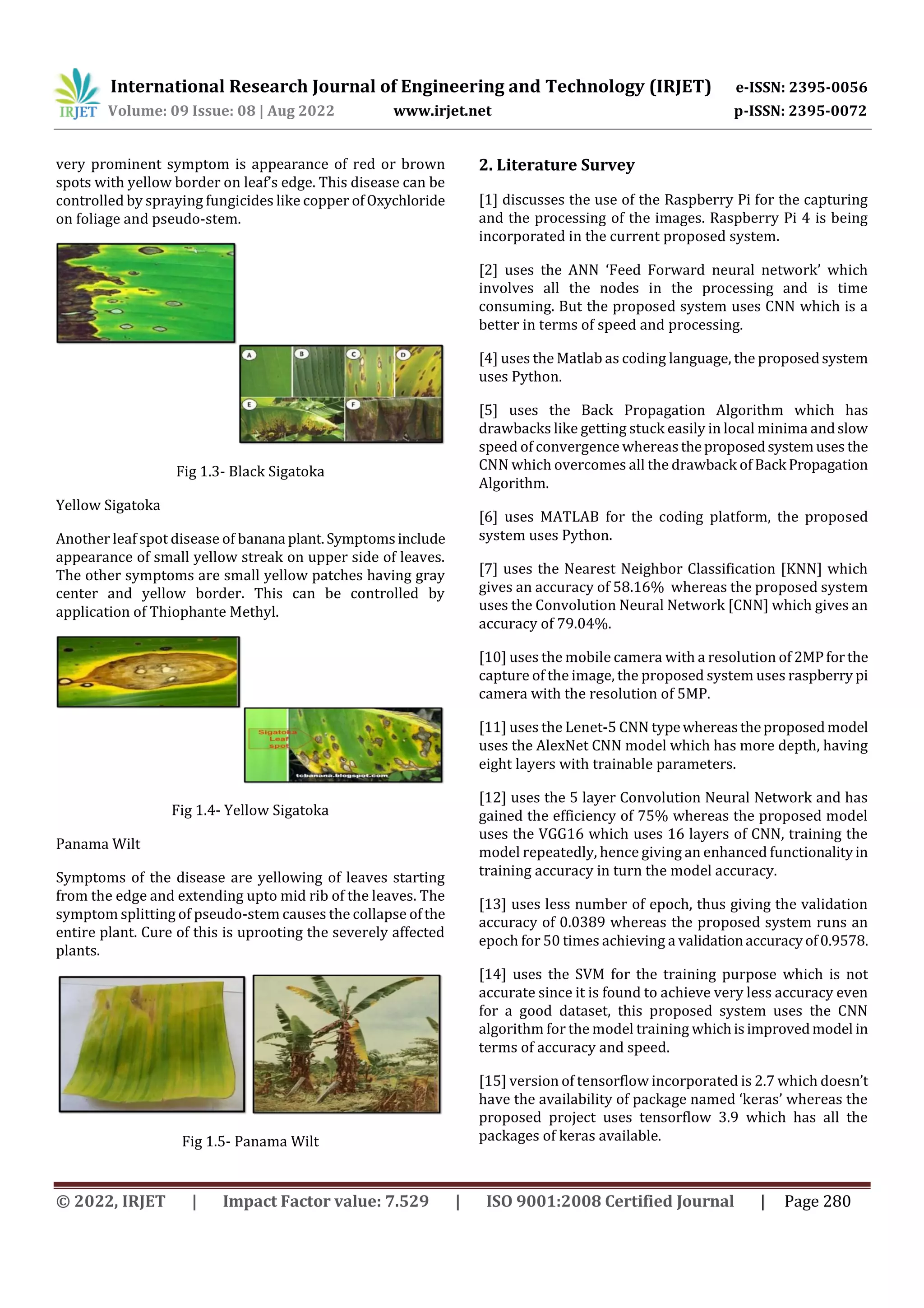 Green leaf disease detection and identification using Raspberry Pi | PDF