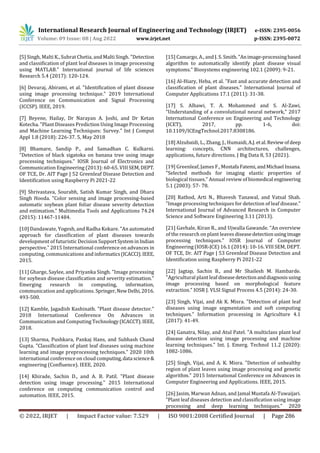 Green leaf disease detection and identification using Raspberry Pi | PDF