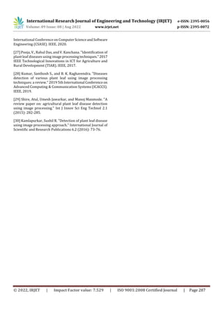 Green leaf disease detection and identification using Raspberry Pi | PDF