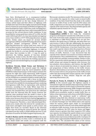 A Review on Estimation of the Capacity at Urban Arterial | PDF | Logistics and Transportation ...