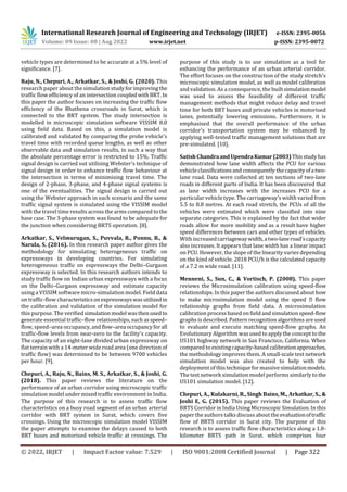 A Review on Estimation of the Capacity at Urban Arterial | PDF | Logistics and Transportation ...