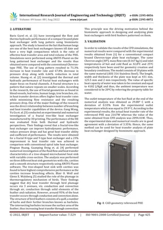 Heat Transfer Analysis of a Biomimetic Plate Heat Exchanger with Bird ...