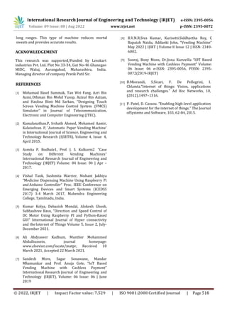 Smart Vending Machine | PDF