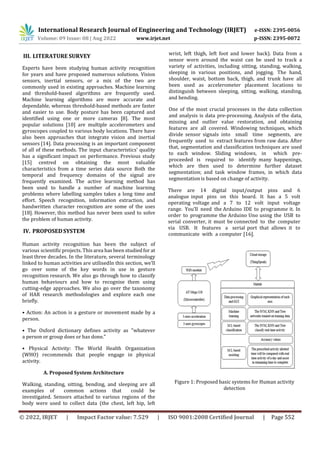 IoT Based Human Activity Recognition and Classification Using Machine Learning | PDF