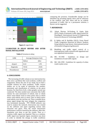 Traffic Volume Study And Congestion Solution Using VisSim Software | PDF
