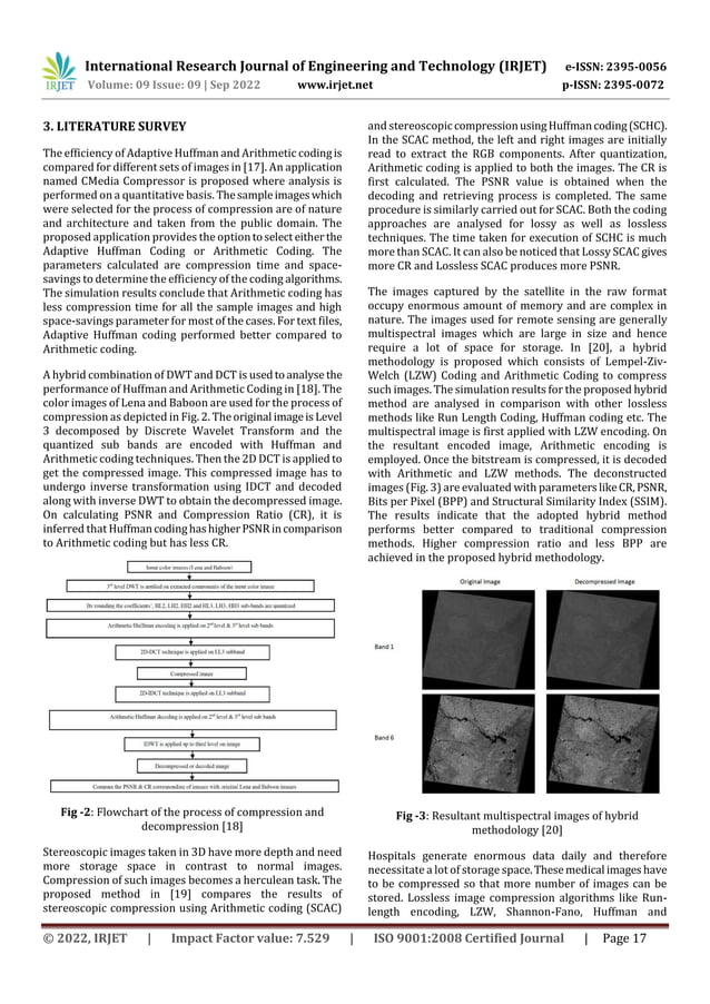 Comparative Analysis Of Huffman And Arithmetic Coding Algorithms For Image Compression Pdf