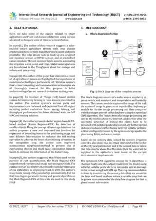 AI Based Smart Agriculture – Leaf Disease Prediction Using Optimized CNN Model | PDF