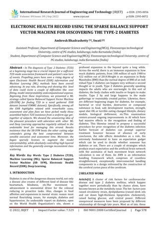 ELECTRONIC HEALTH RECORD USING THE SPARSE BALANCE SUPPORT VECTOR MACHINE FOR DISCOVERING THE ...