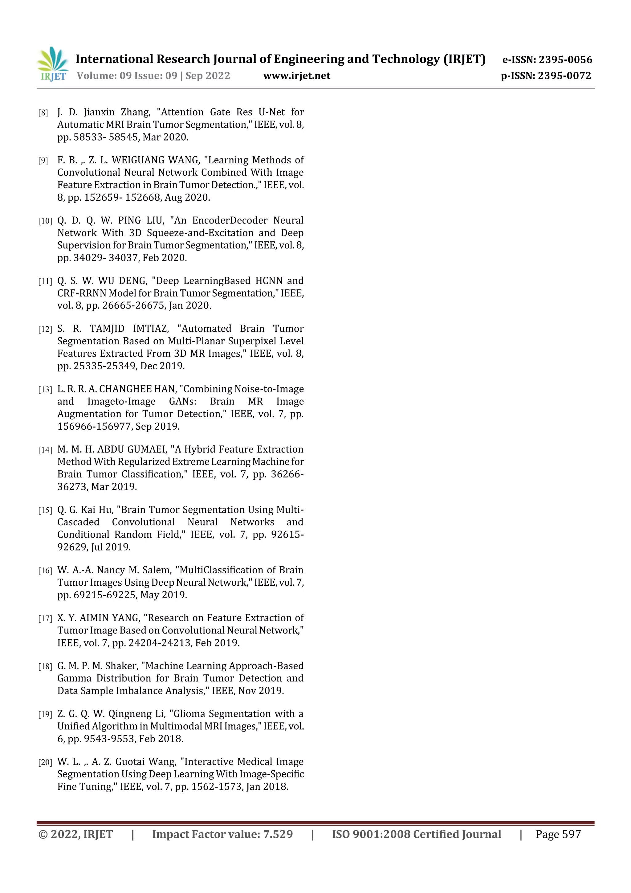 Brain Tumor Detection And Segmentation Using Unet Pdf