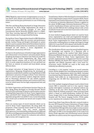 Brain Tumor Detection and Segmentation using UNET | PDF