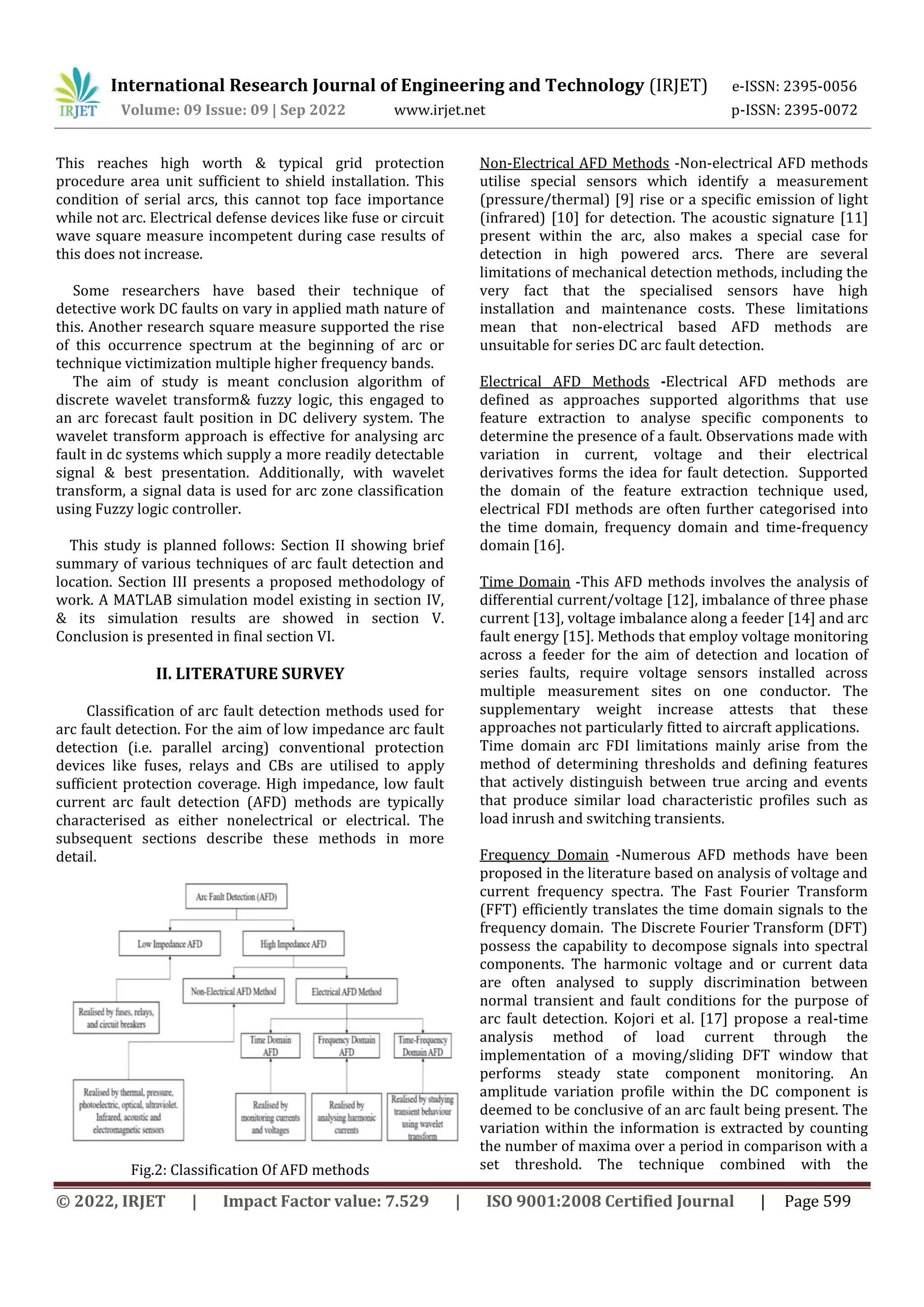 Arc Fault and Flash Signal Analysis and Detection in DC Distribution Systems Using Wavelet ...